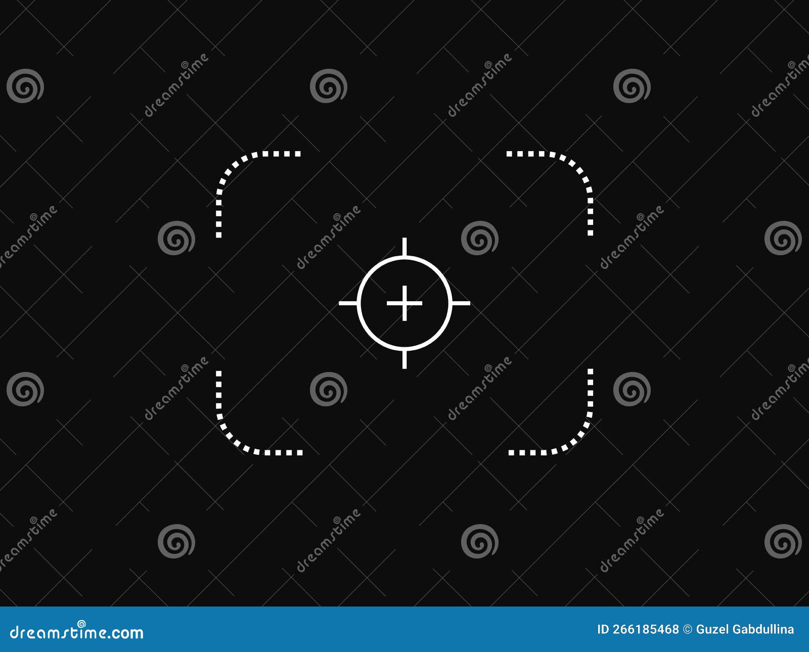 Vector Target Aim, Focus Icon, Camera Frame or Photo Viewfinder Screen ...