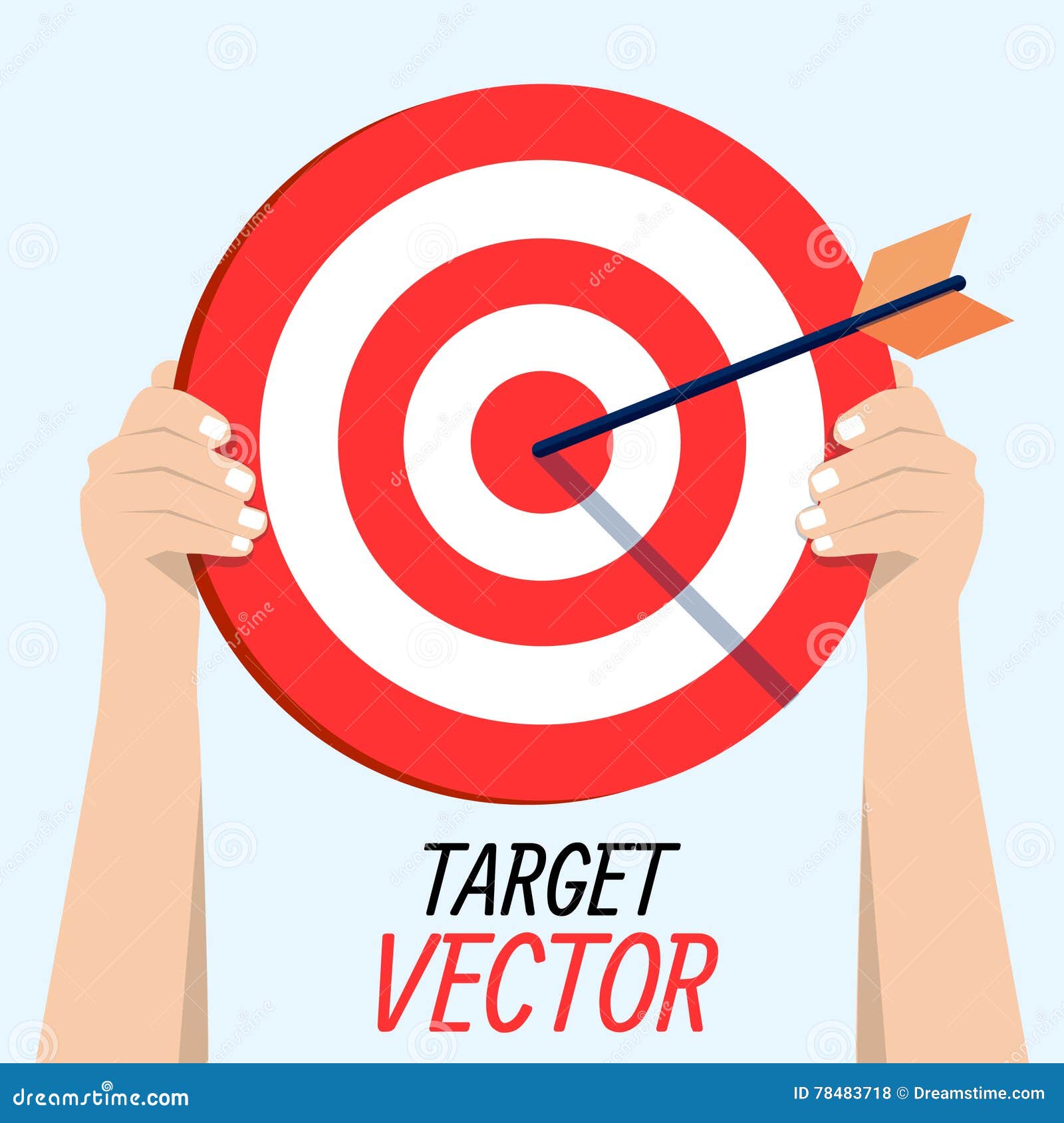 Vector Target stock vector. Illustration of business - 78483718