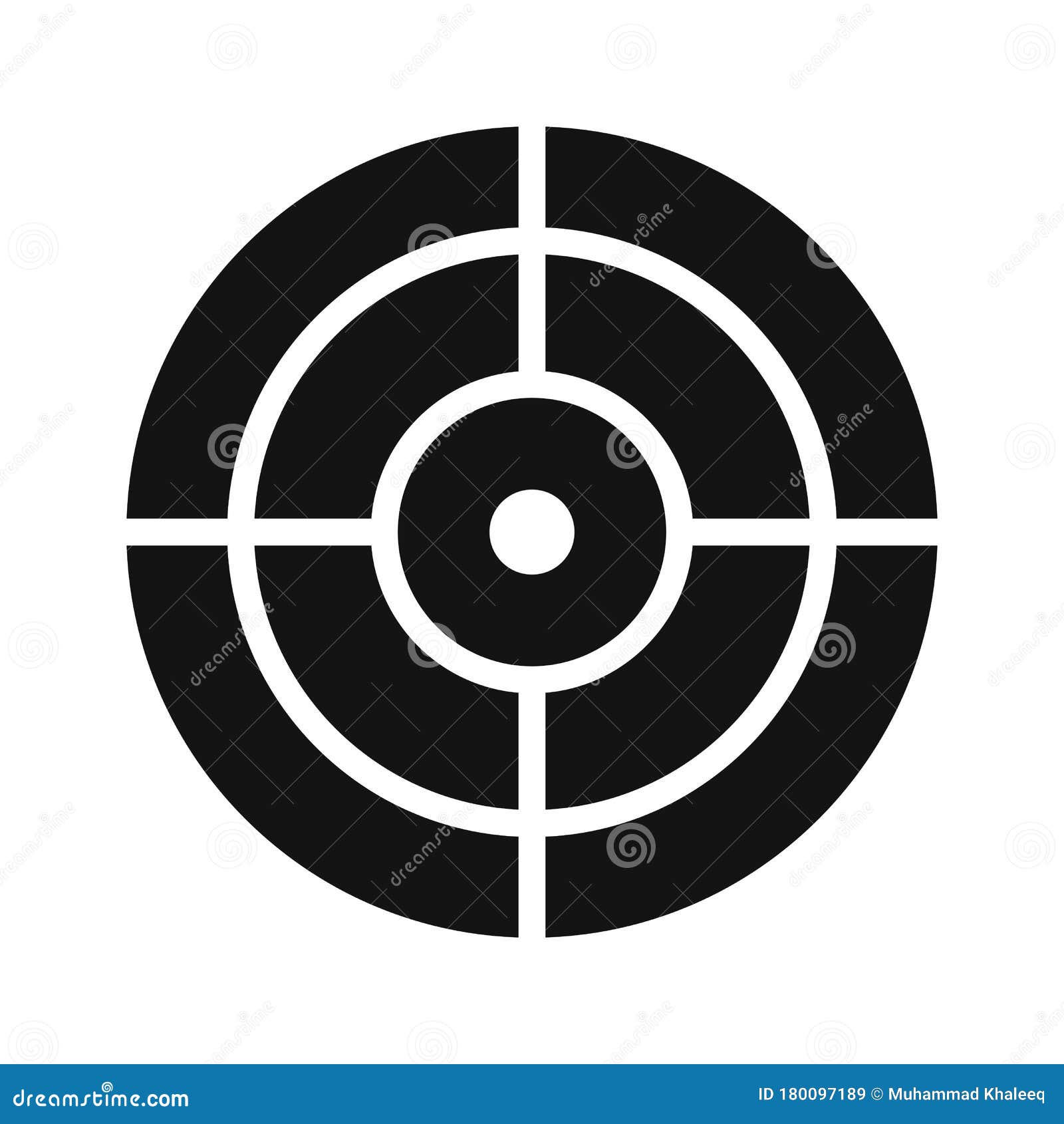 Vector Target Icon for Personal and Commercial Use. Stock Illustration ...