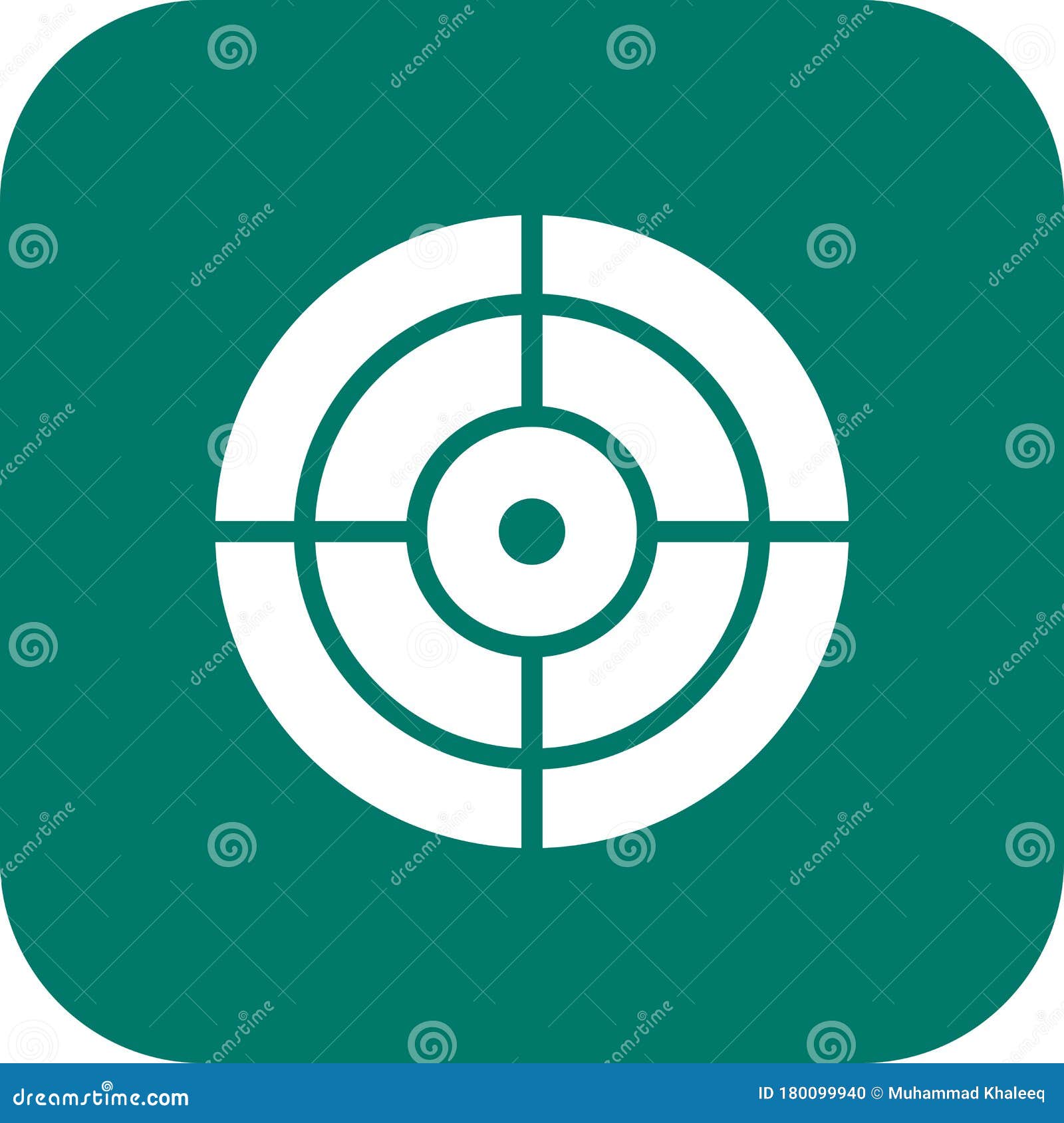 Vector Target Icon for Personal and Commercial Use. Stock Illustration ...
