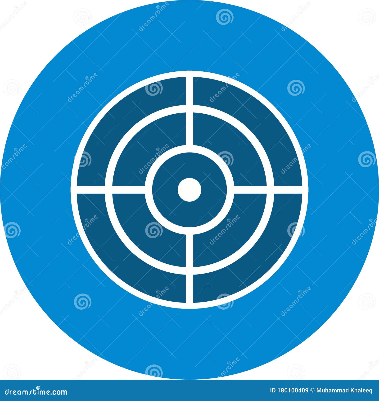 Vector Target Icon for Personal and Commercial Use. Stock Illustration ...