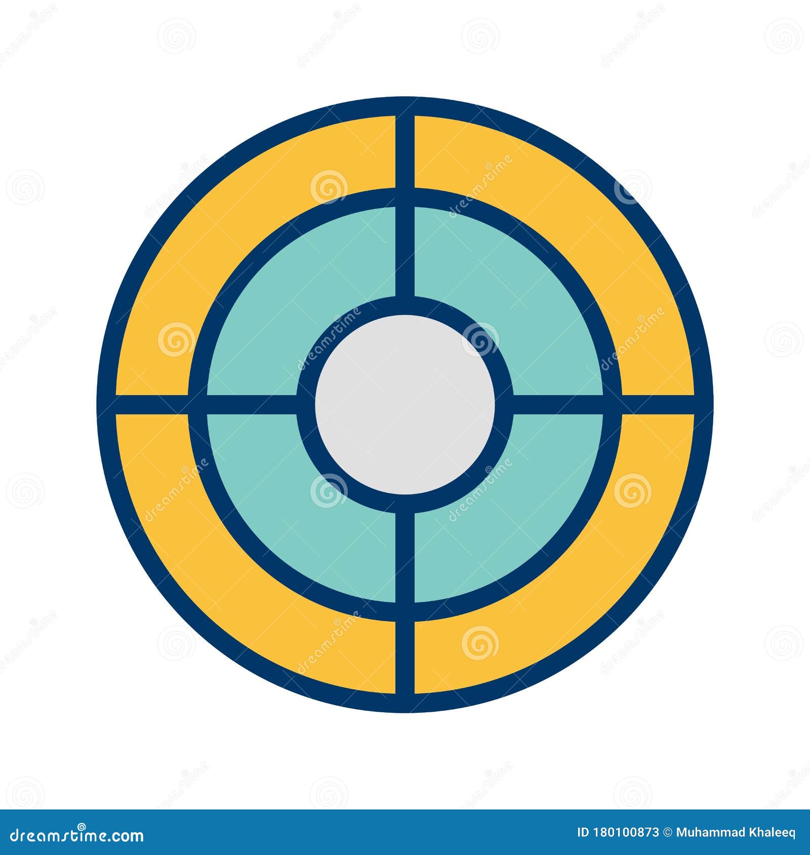 Vector Target Icon for Personal and Commercial Use. Stock Illustration ...