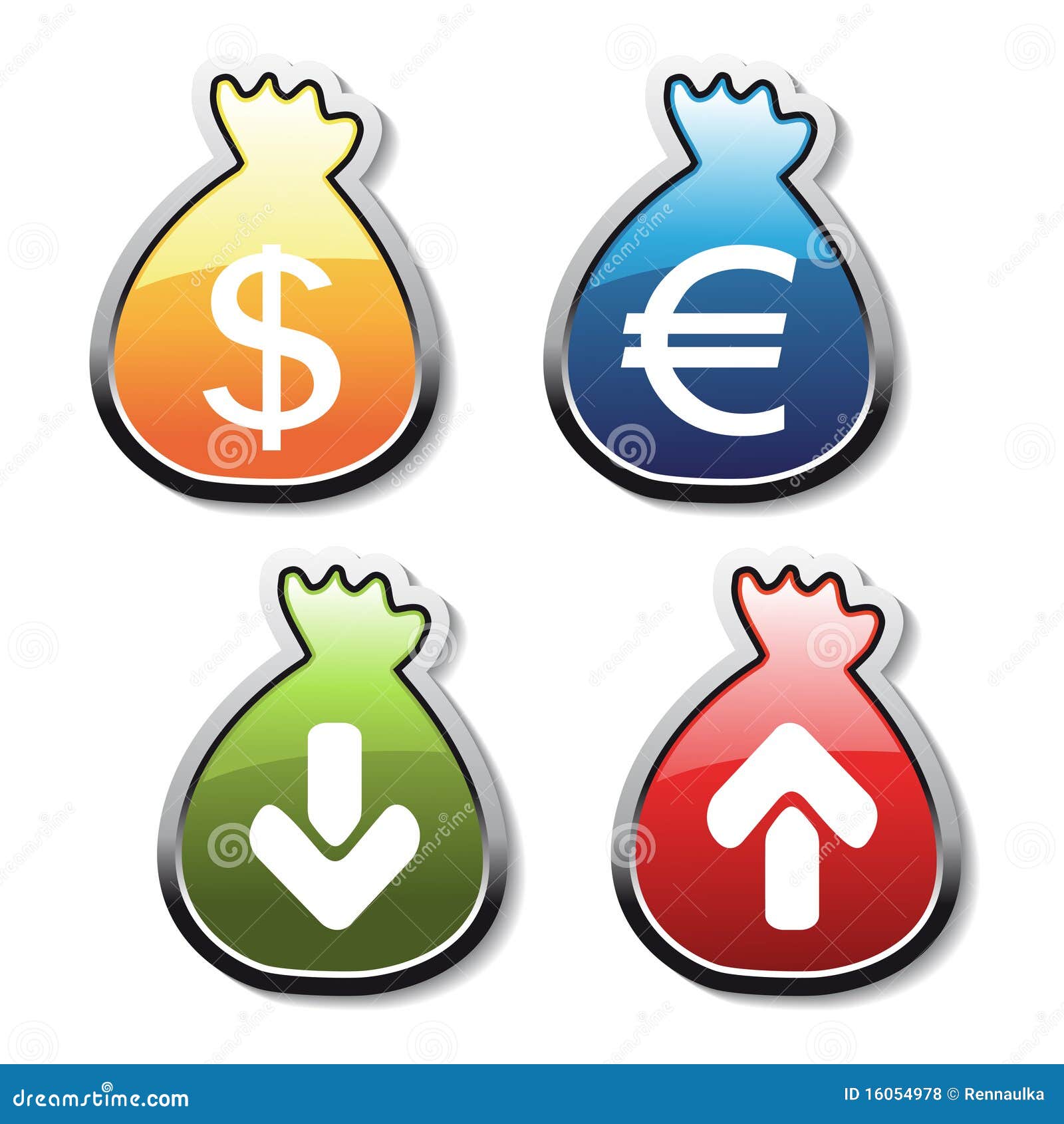 Vector Tasten Des Geldsymbols Vektor Abbildung - Illustration von pfeil ...