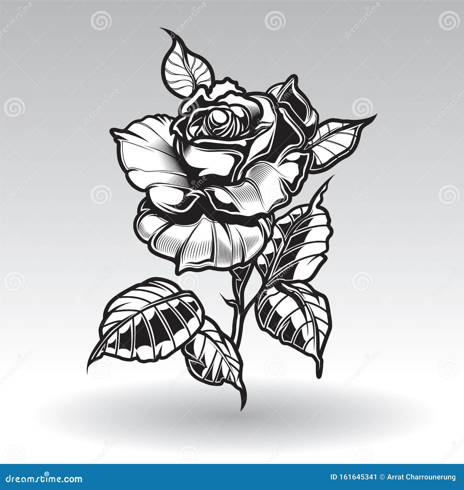 Tattoo With Roses And Snake, Skull With Sacred Geometry Frame. Vector ...