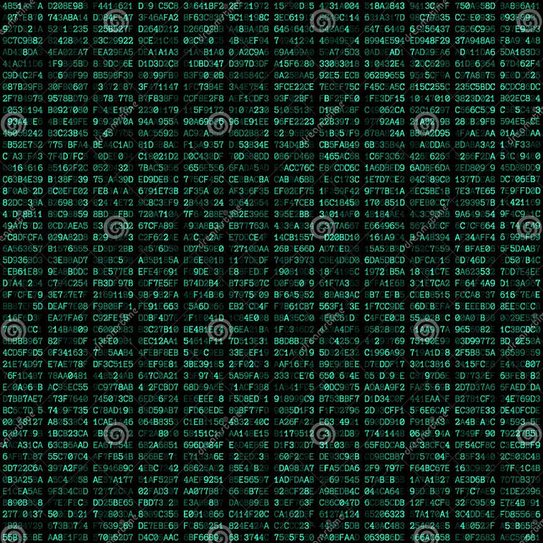 Hex Code Abstract Seamless Pattern Stock Vector - Illustration of ...