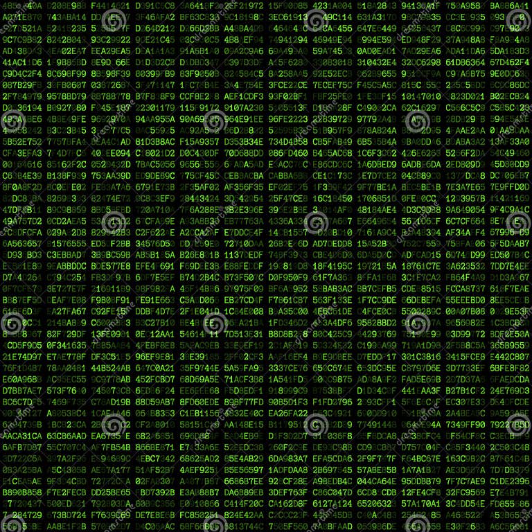 Hex Code Abstract Seamless Pattern Stock Vector - Illustration of ...