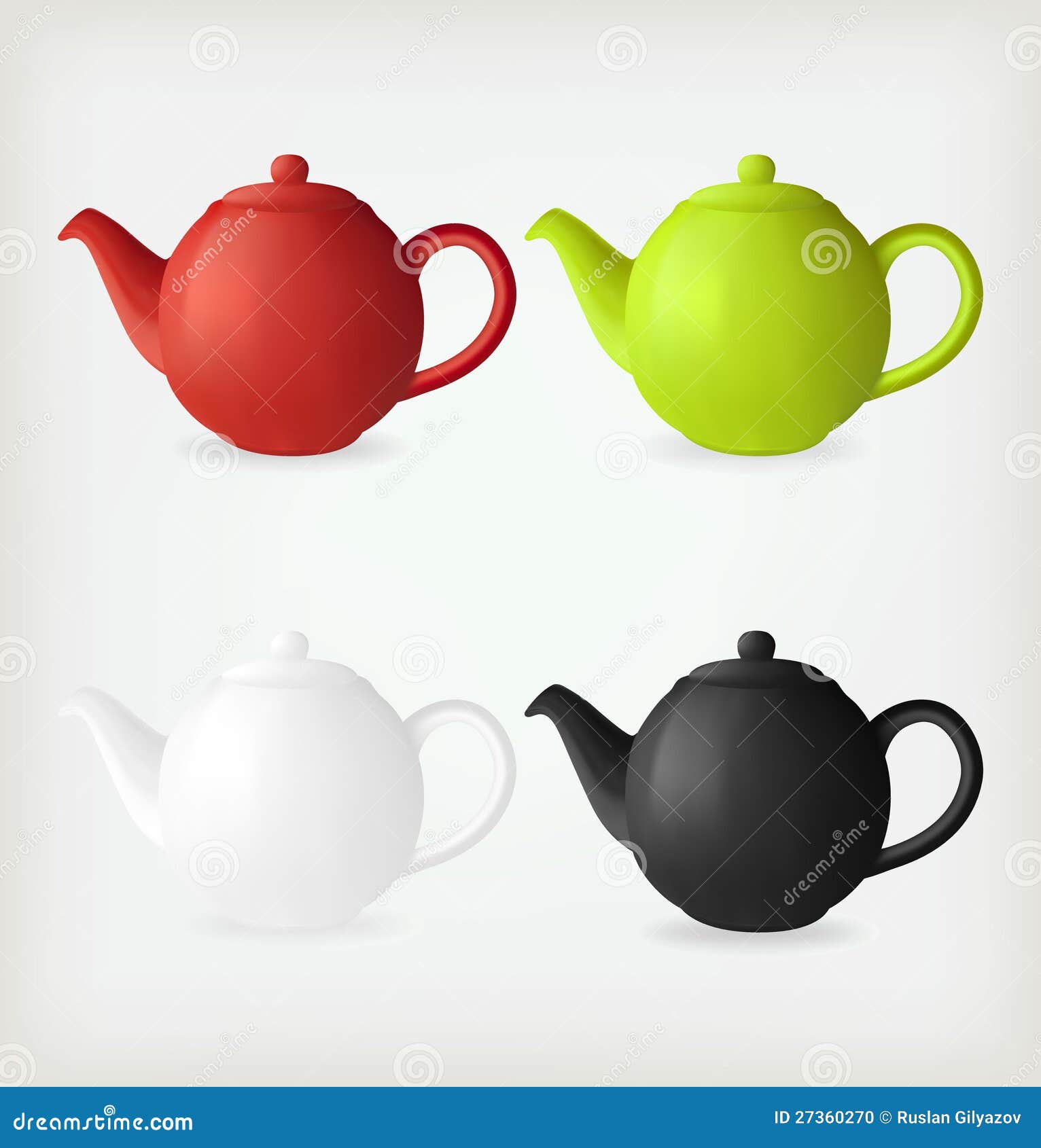 Vector teapot. stock vector. Illustration of teapot, drink - 27360270