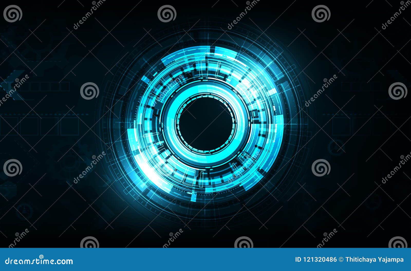 Vector Tech Circle with Various Technological. Stock Vector ...
