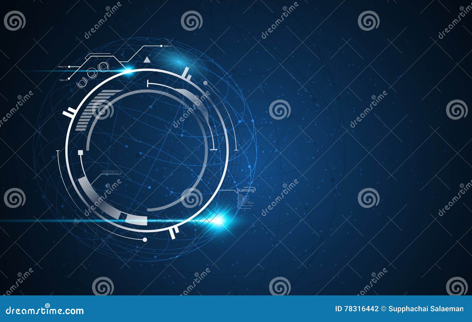 Hi-tech Globe Mosaic Composition Royalty-Free Stock Photography ...