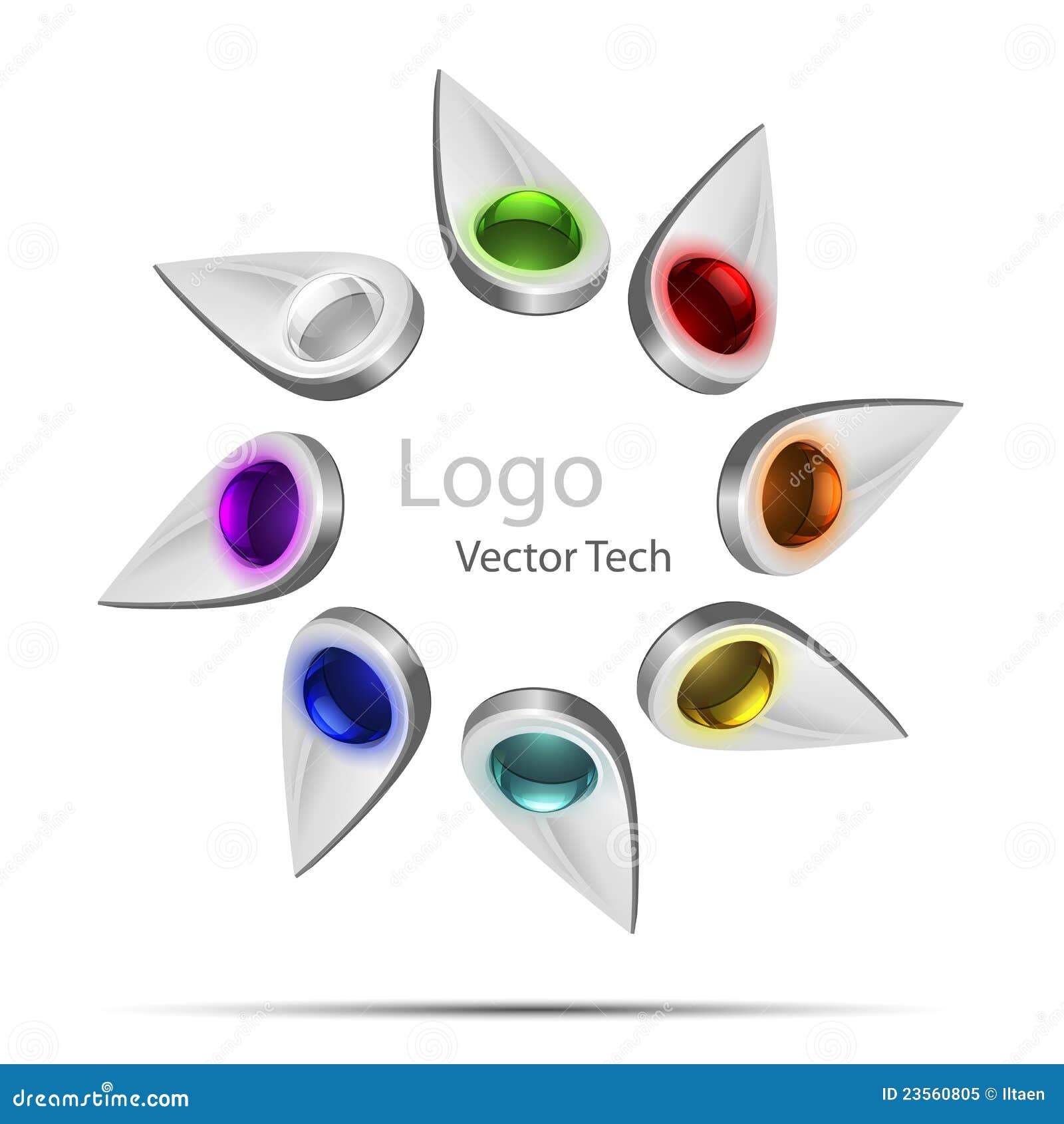 Vector tech logo white stock illustration. Illustration of signs - 23560805