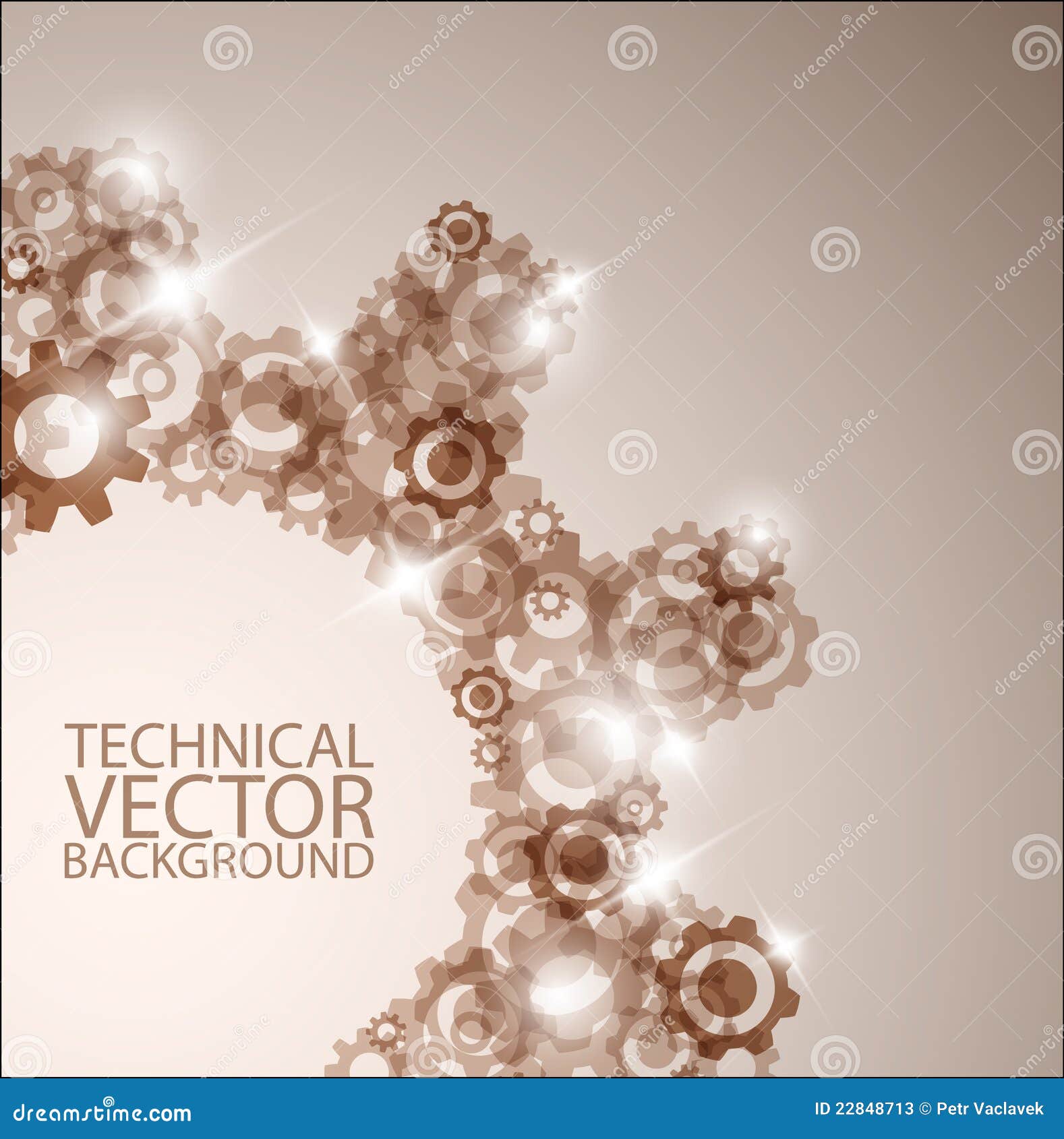 Vector Technical Background Made From Cogwheels | CartoonDealer.com ...