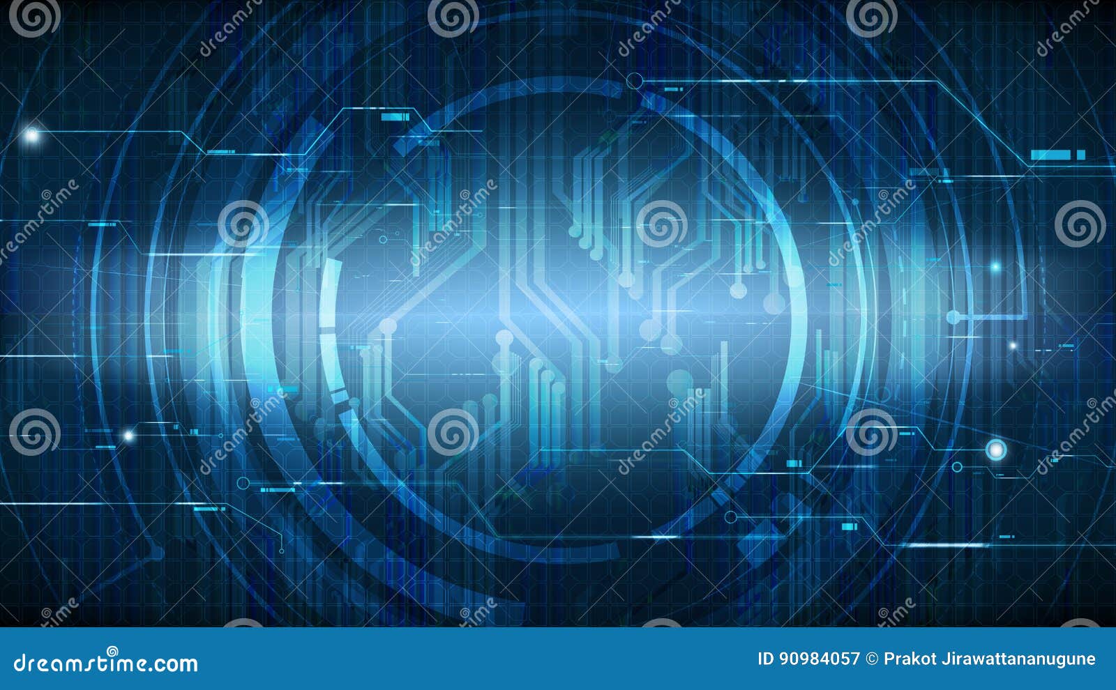 Vector Technological Hud Interface Circuit Background Stock Vector ...