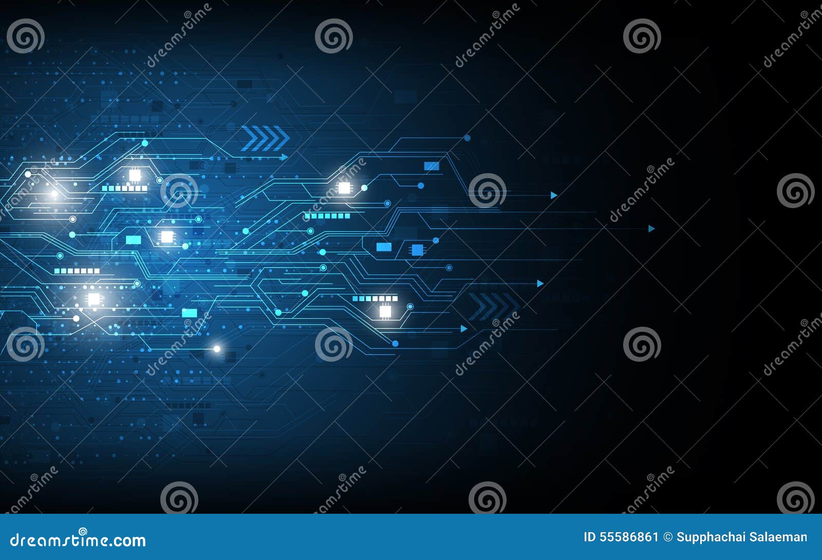 Vector Technology Computer Concept Background Stock Vector ...