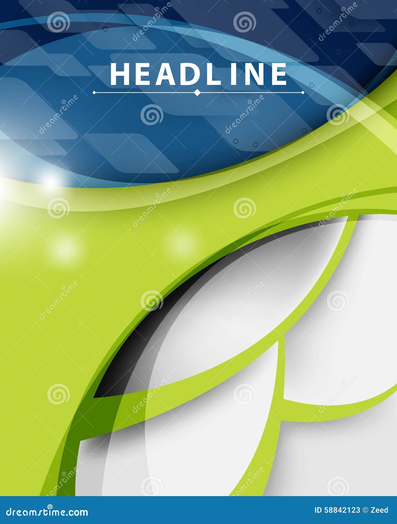 Vector Technology Corporate Business Modern Blue and Green Abstract ...