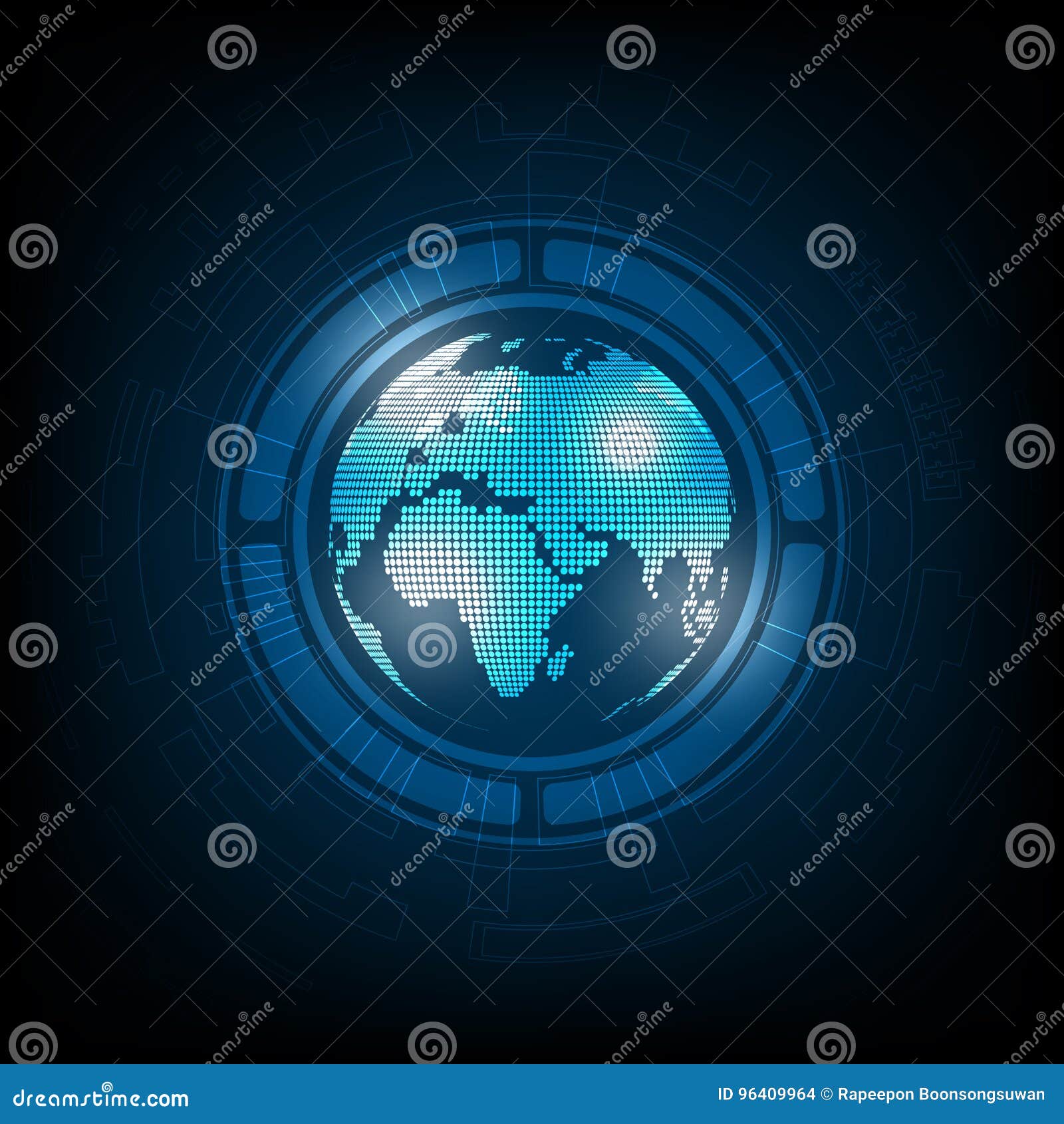 Vector Technology Digital World. Stock Vector - Illustration of vector ...
