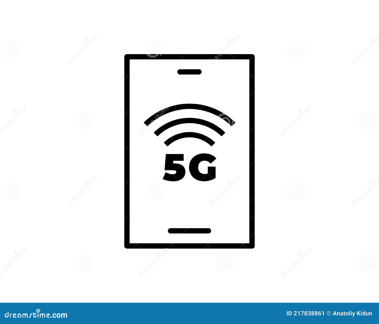 Vector Technology Icon Network Sign 5G. Illustration 5g Internet Symbol ...