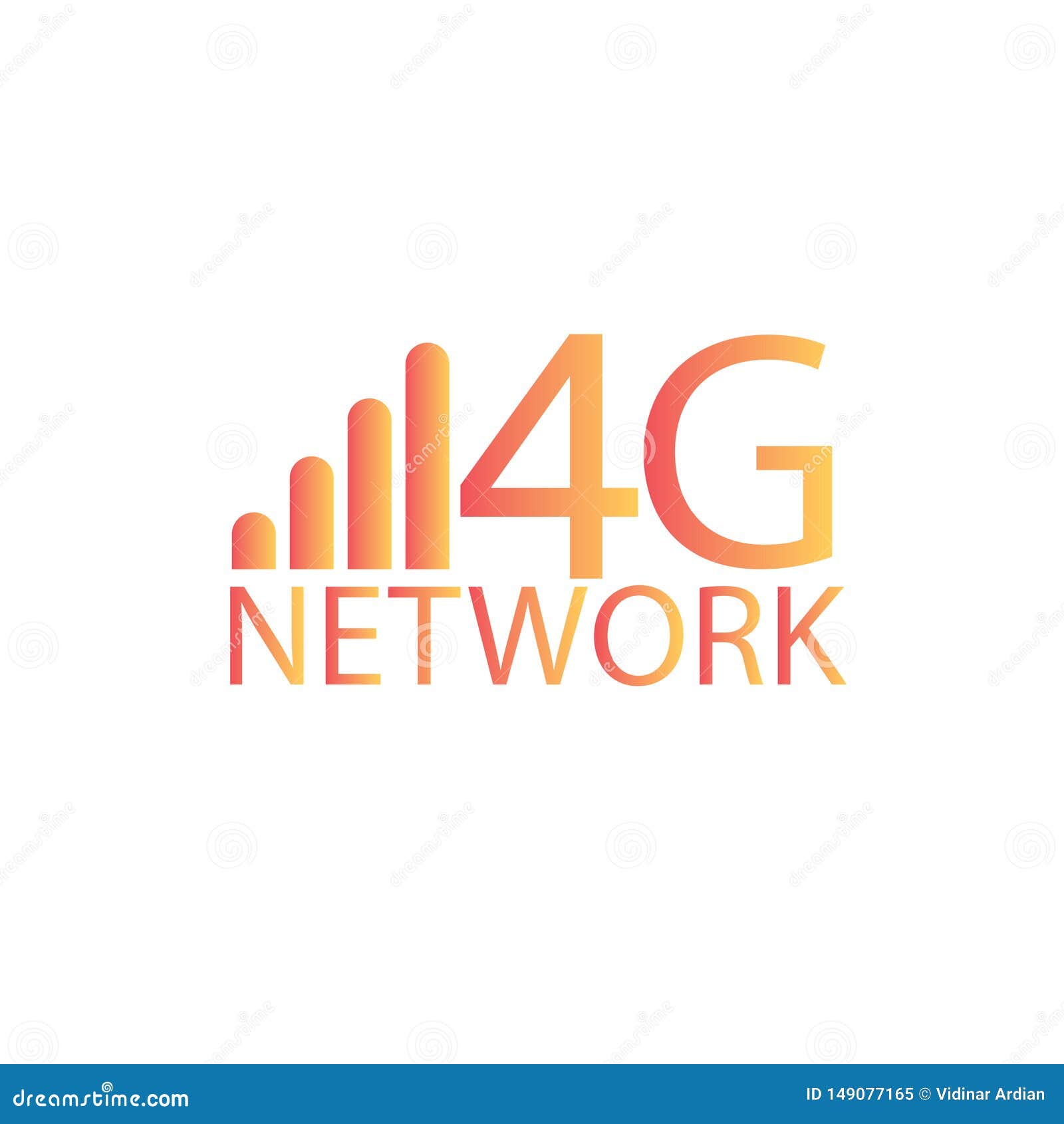 Vector Technology Icon Network Sign 4G. Illustration 4g Internet Symbol ...