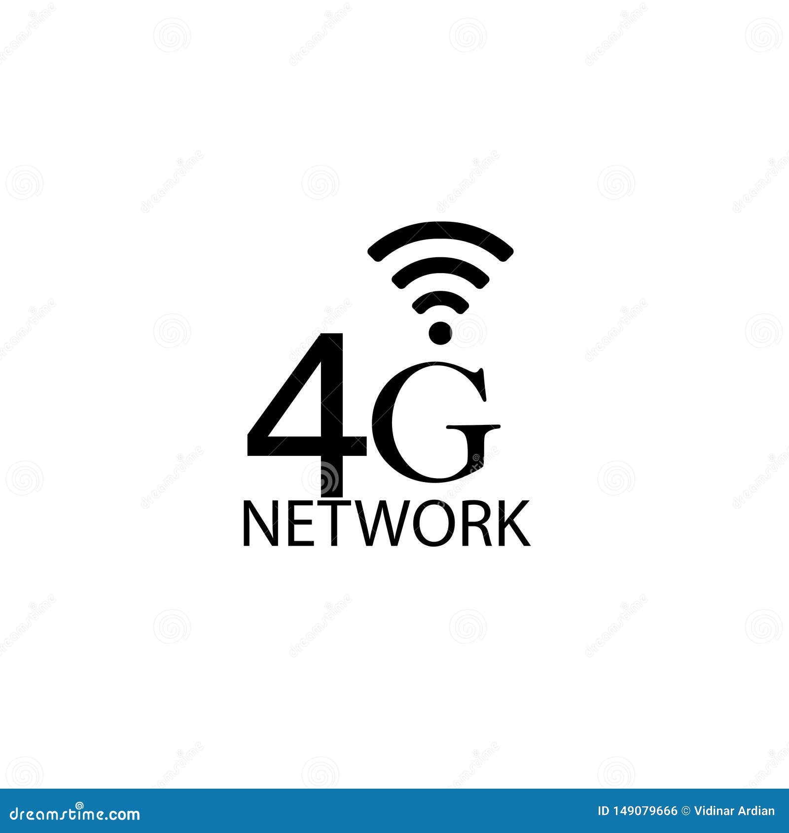Vector Technology Icon Network Sign 4G. Illustration 4g Internet Symbol ...