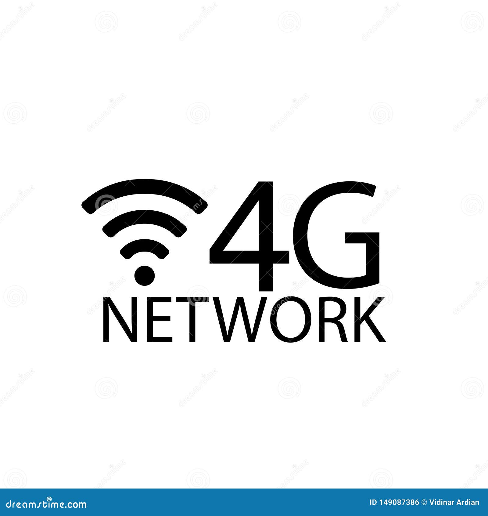 Vector Technology Icon Network Sign 4G. Illustration 4g Internet Symbol ...