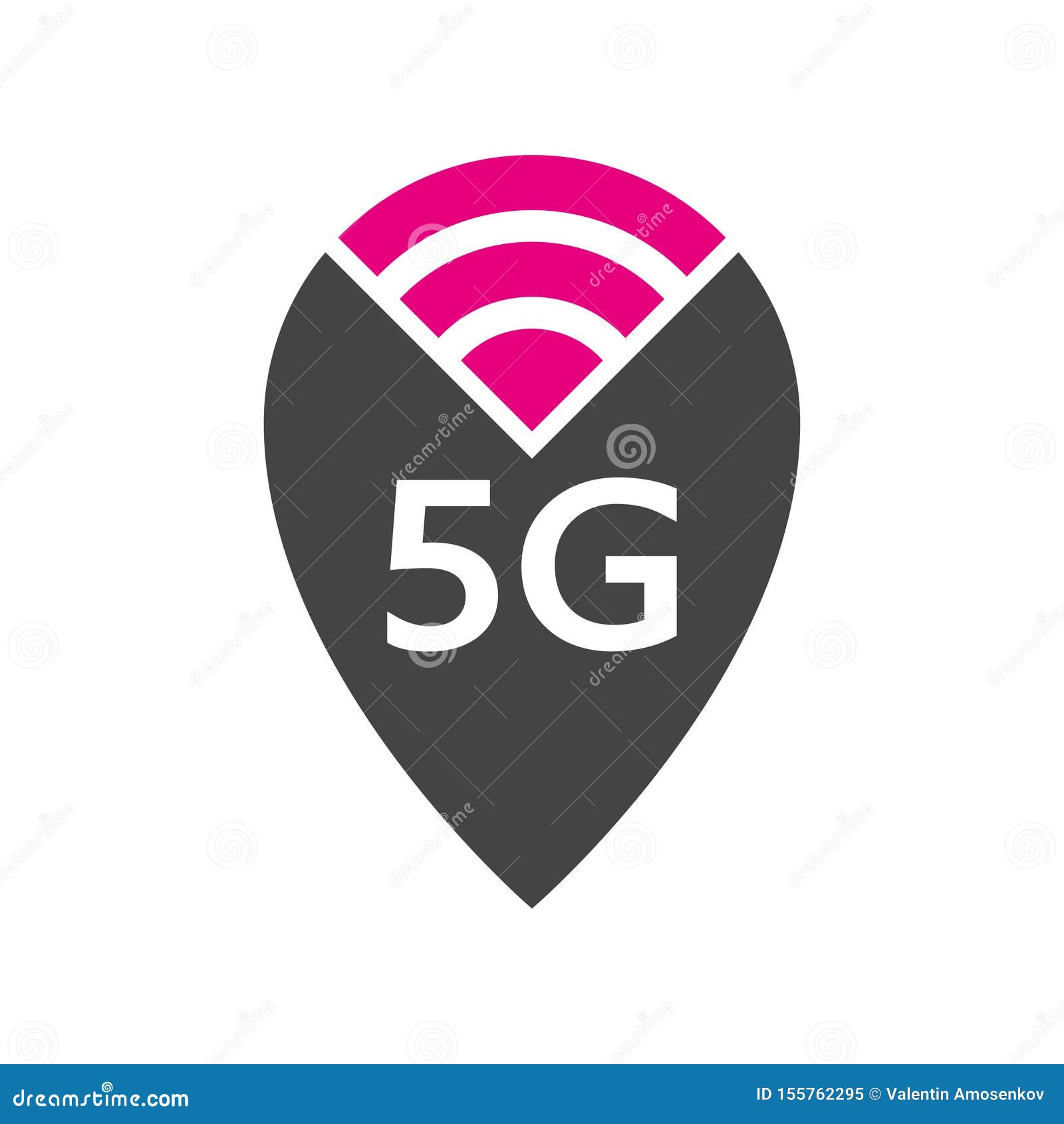 Vector Technology Icon Network Sign 5G. Illustration Mobile Internet 5g ...