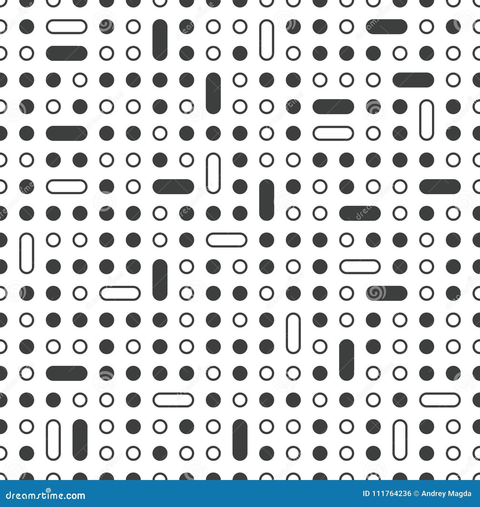 Vector Technology Seamless Pattern with Dots Perforation Stock Vector ...