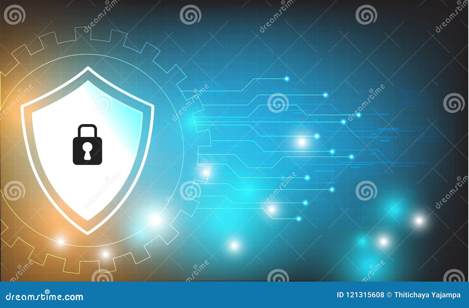 Vector Technology Security Design with Various Technological,protection ...