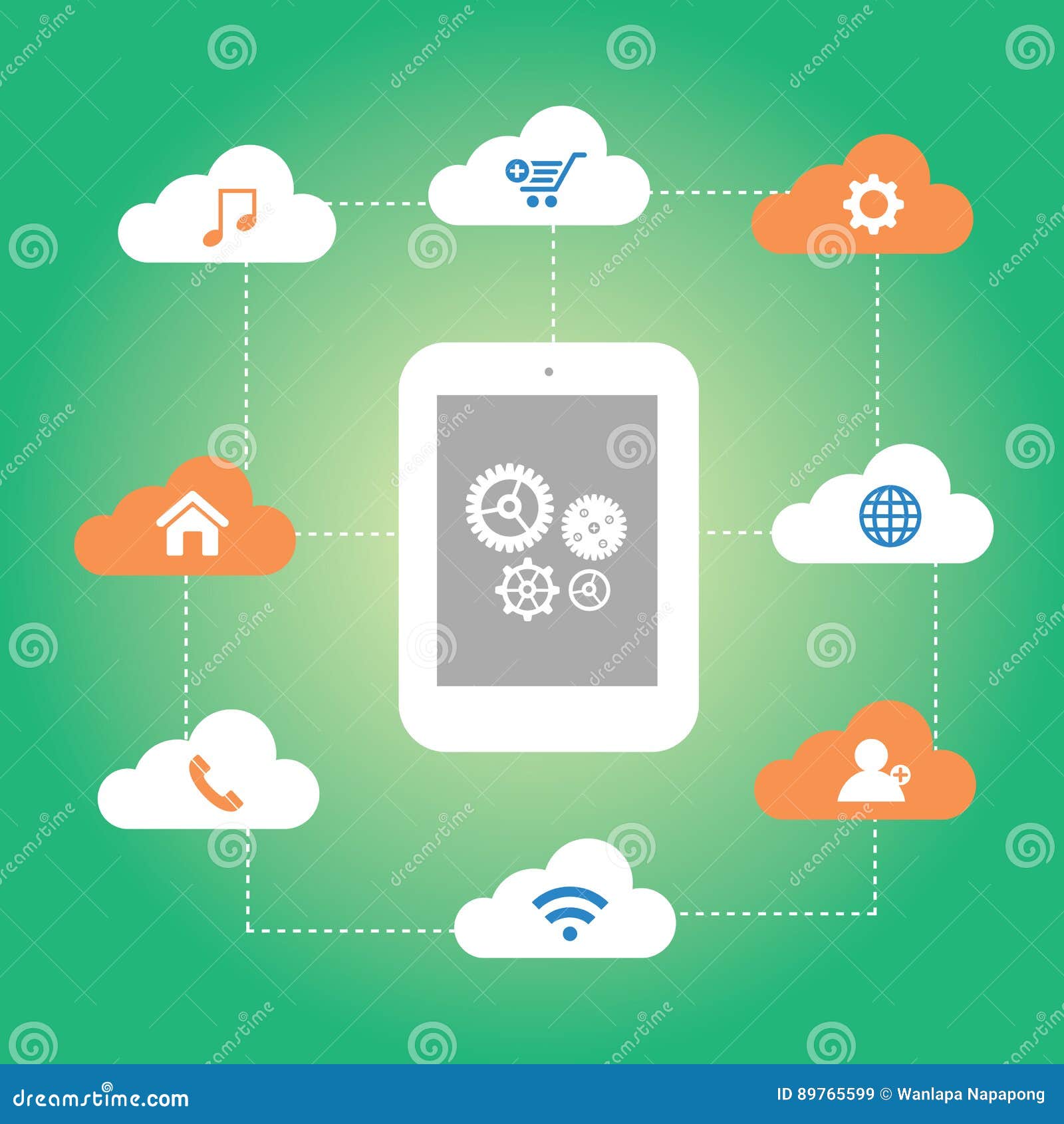 Vector technology stock vector. Illustration of global - 89765599