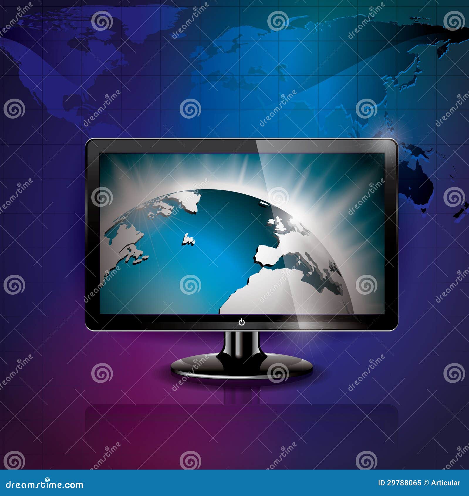 Shiny World Map Cartoon Vector | CartoonDealer.com #137794049