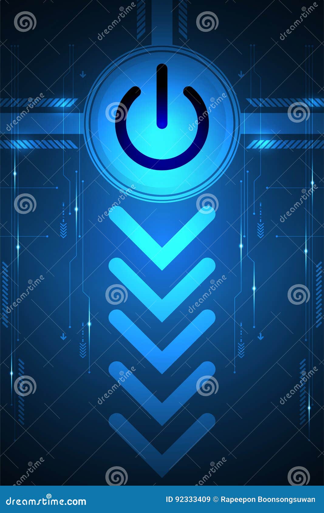 Vector Technology Switch Innovation of the Future. Stock Vector ...