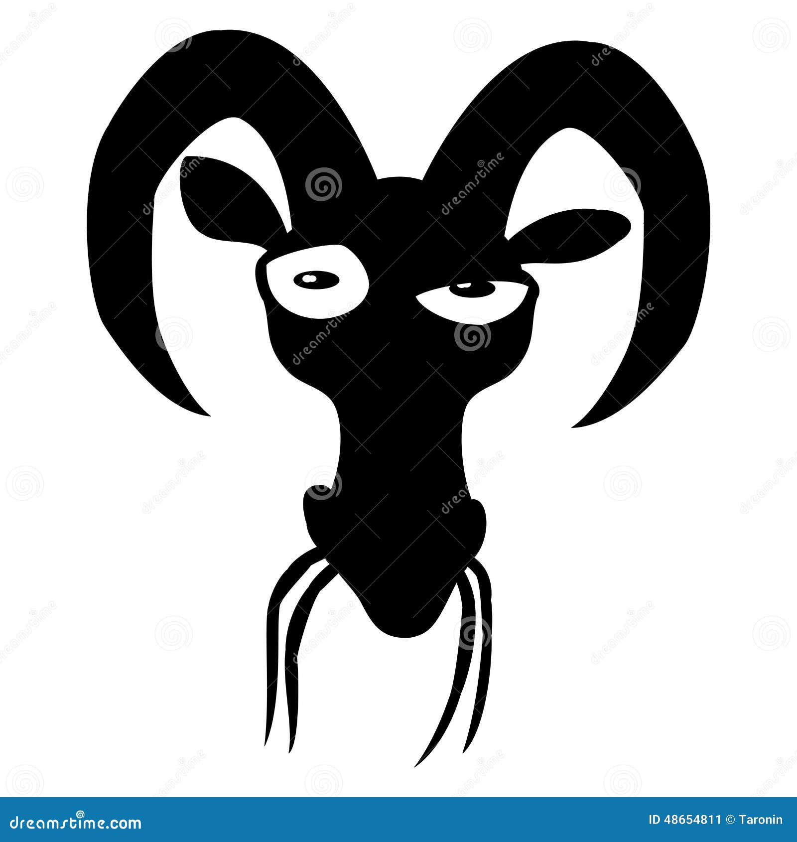 Vector Teken Geit vector illustratie. Illustration of illustratie ...