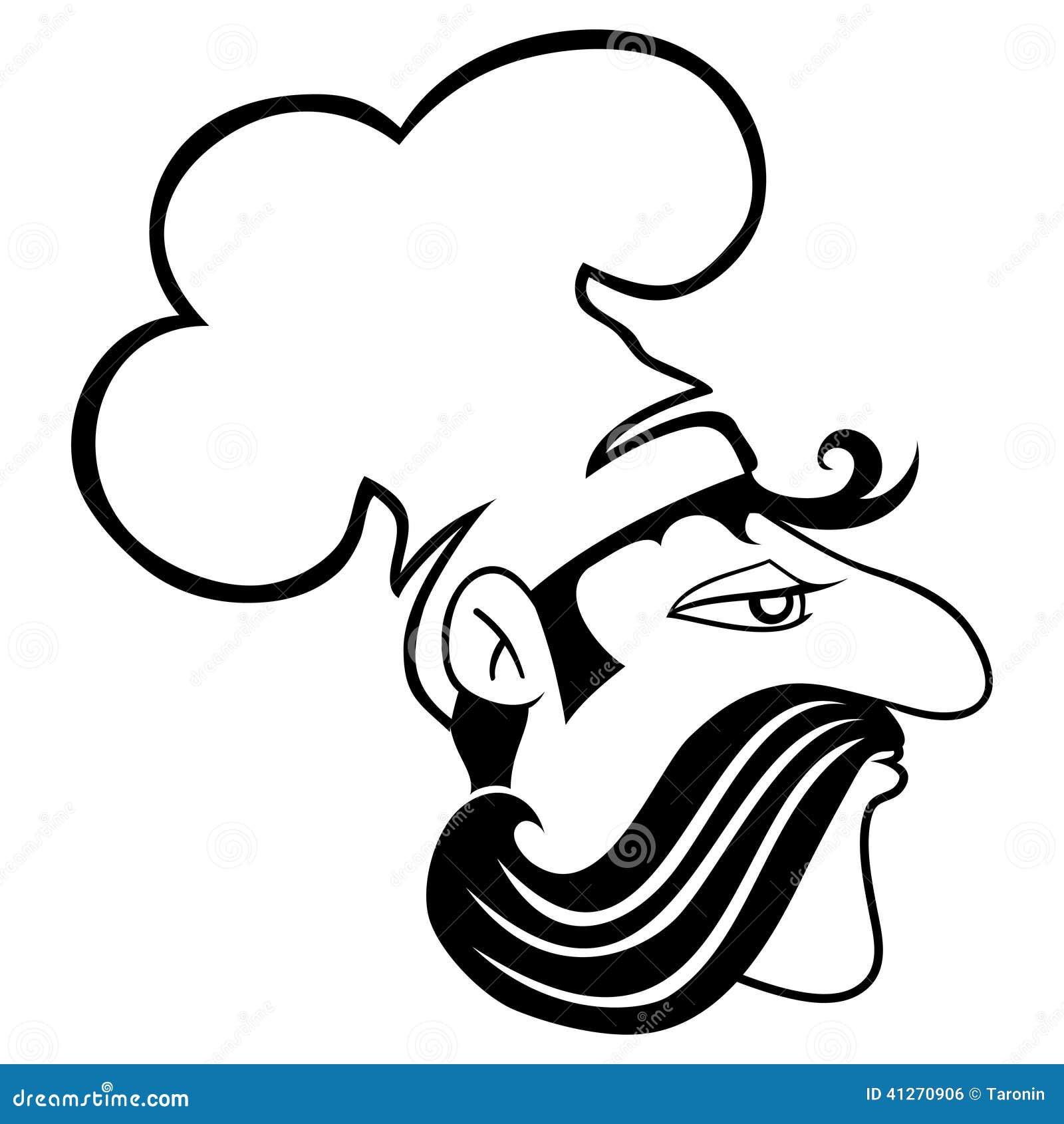 Vector Teken kok vector illustratie. Illustration of patroon - 41270906