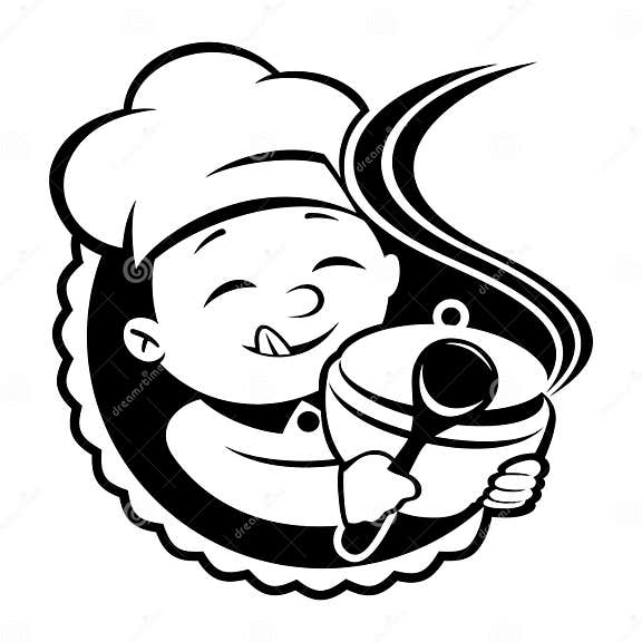 Vector Teken kok vector illustratie. Illustration of tekening - 53738206