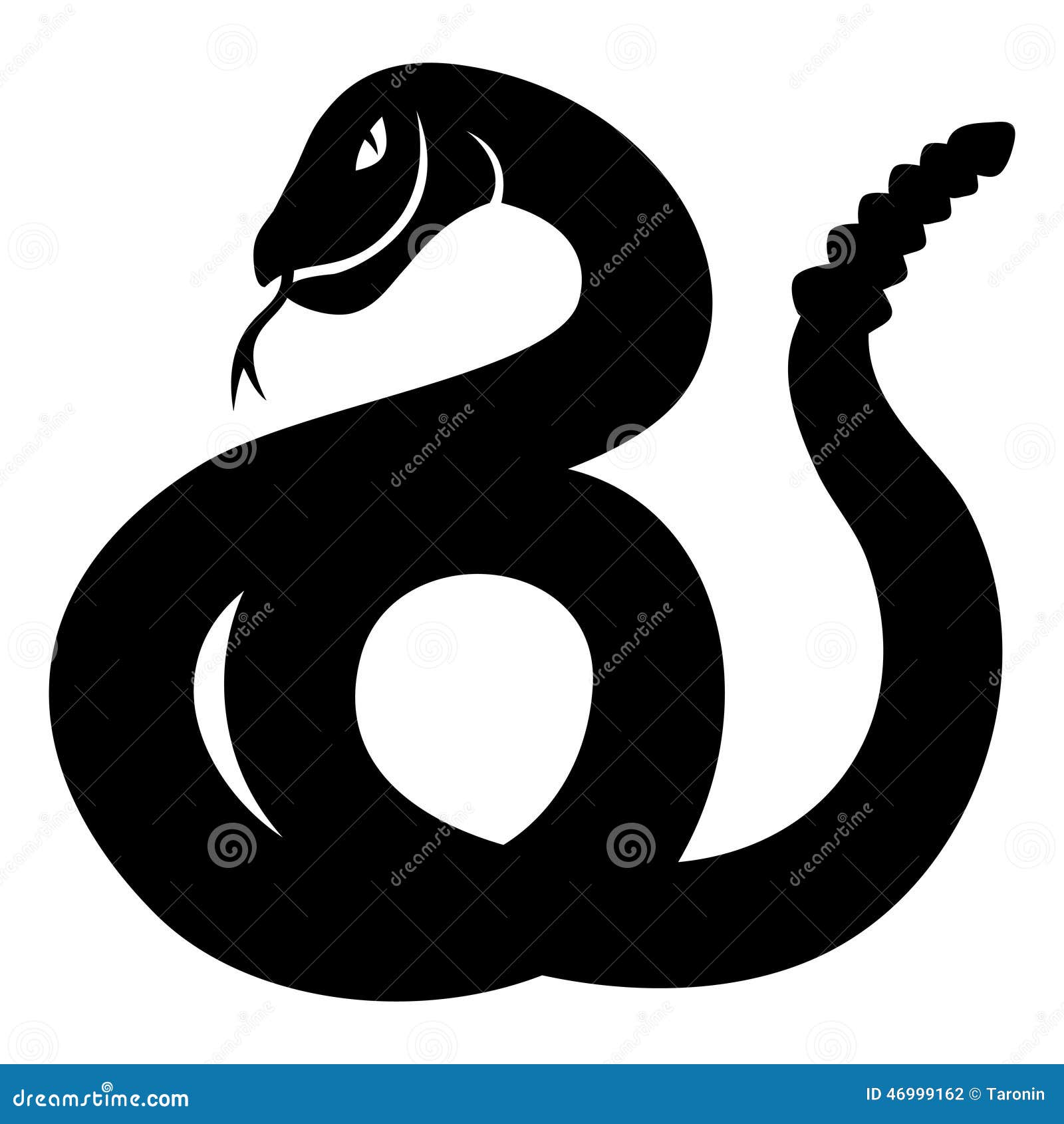 Vector Teken Slang vector illustratie. Illustration of inzameling ...