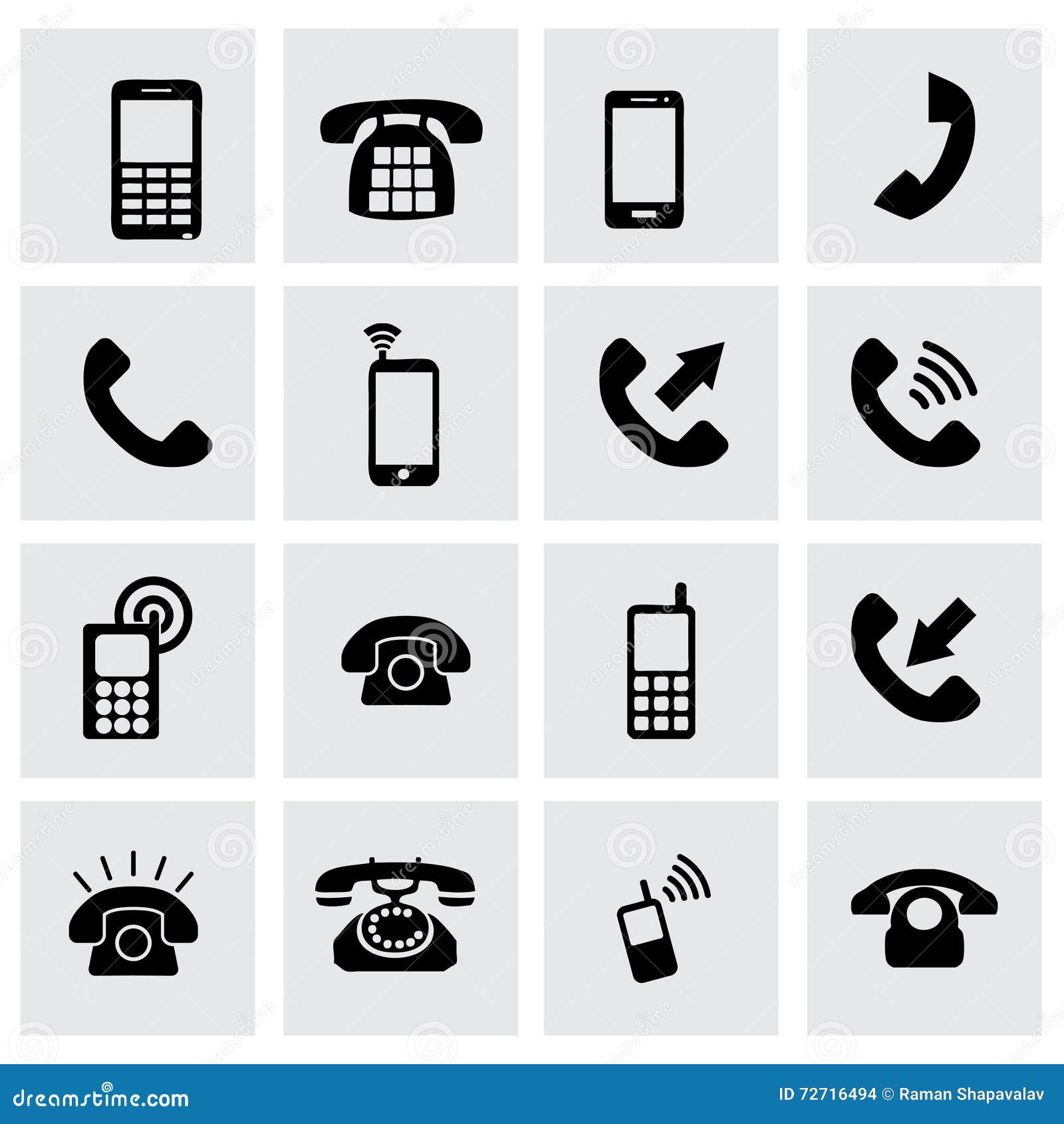 Telephone Icon Vector Isolated On White Background, Telephone Sign ...