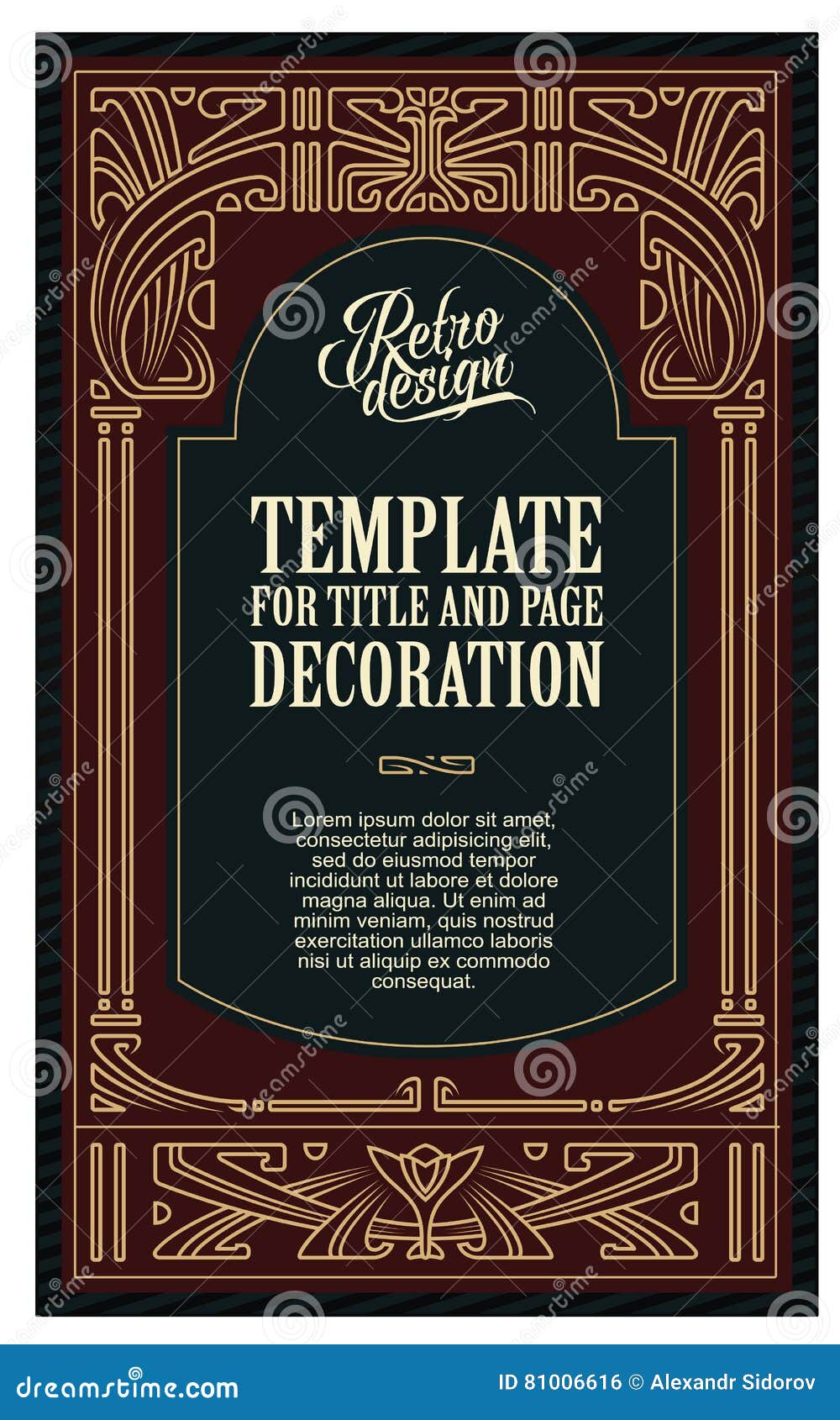 Vector Template Advertisements, Invitations or Other Flyer Stock Vector ...