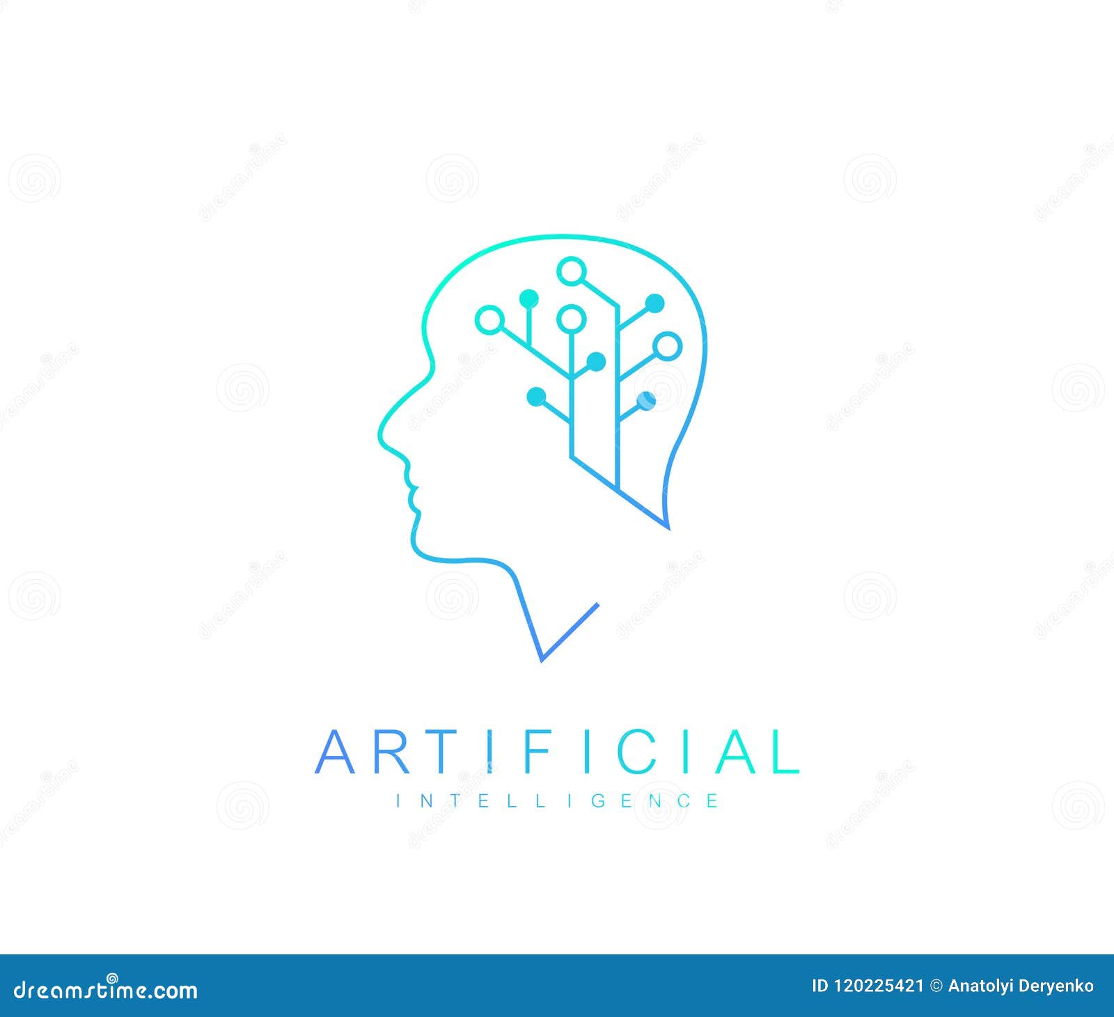 Vector Template Artificial Intelligence Logo. Artificial Intelligence ...