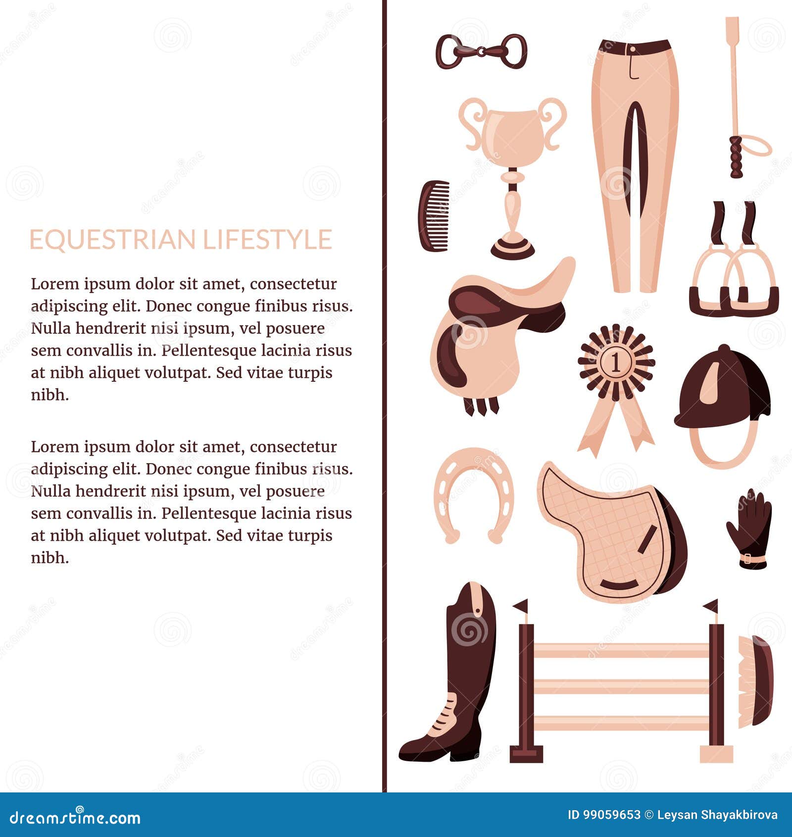 Equestrian article stock vector. Illustration of design - 99059653