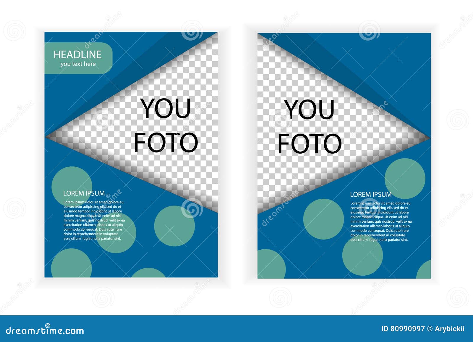 Vector Template Banner Size A4 Stock Vector - Illustration of brochure ...