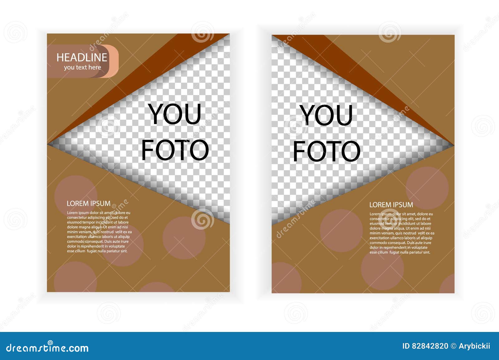 Vector Template Banner Size A4 Stock Vector - Illustration of ...