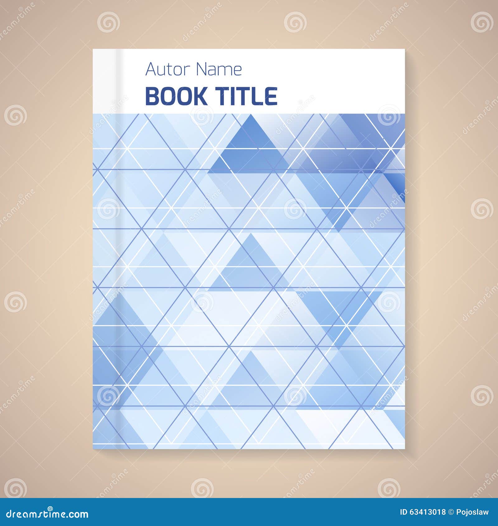Vector Template for Book Title Stock Vector - Illustration of design ...