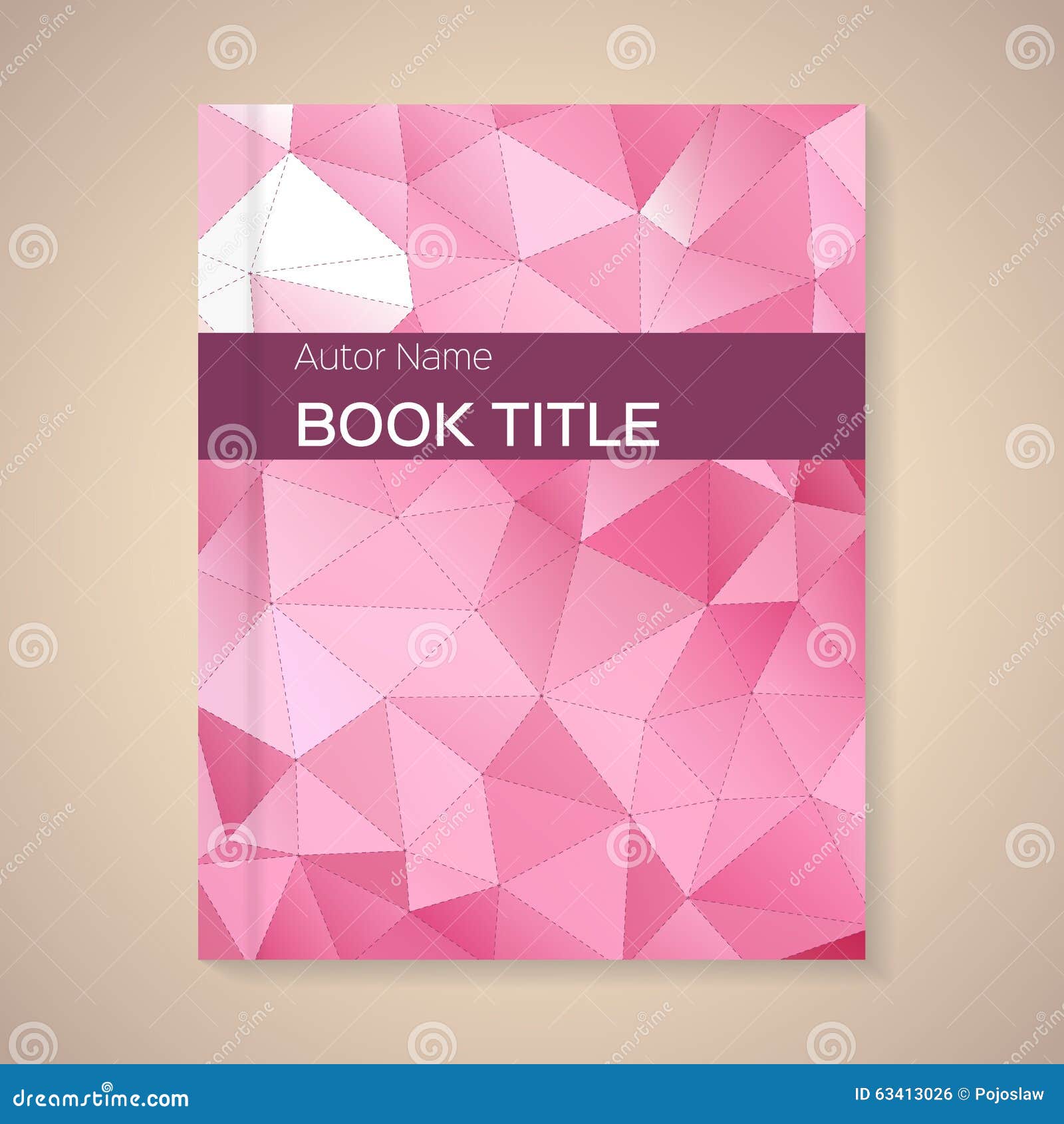 Vector Template for Book Title Stock Vector - Illustration of ...