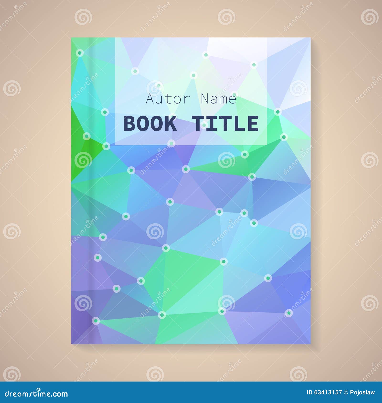 Vector Template for Book Title Stock Vector - Illustration of layout ...
