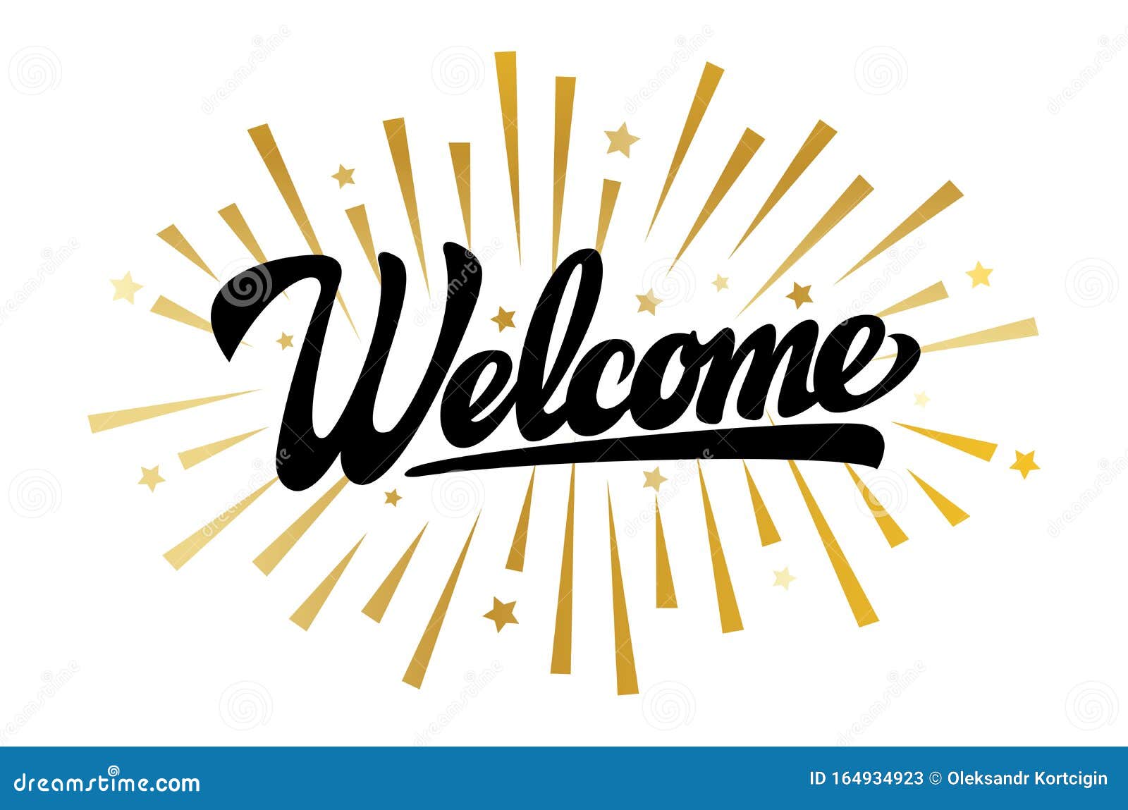 Welcome Lettering Sign. Handwritten Modern Brush Lettering On White ...