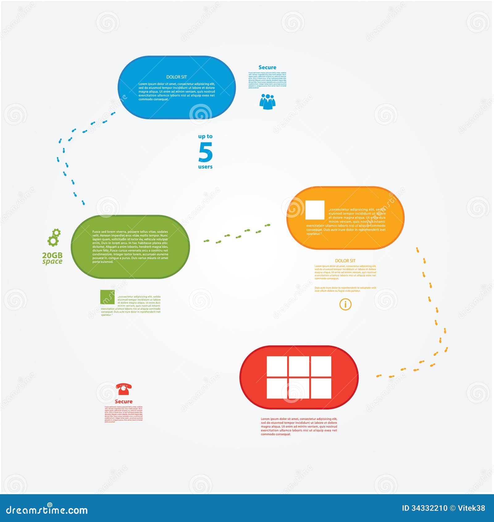 Vector Template. Colorfully Plan, Tutorial or Presentation. Creative ...