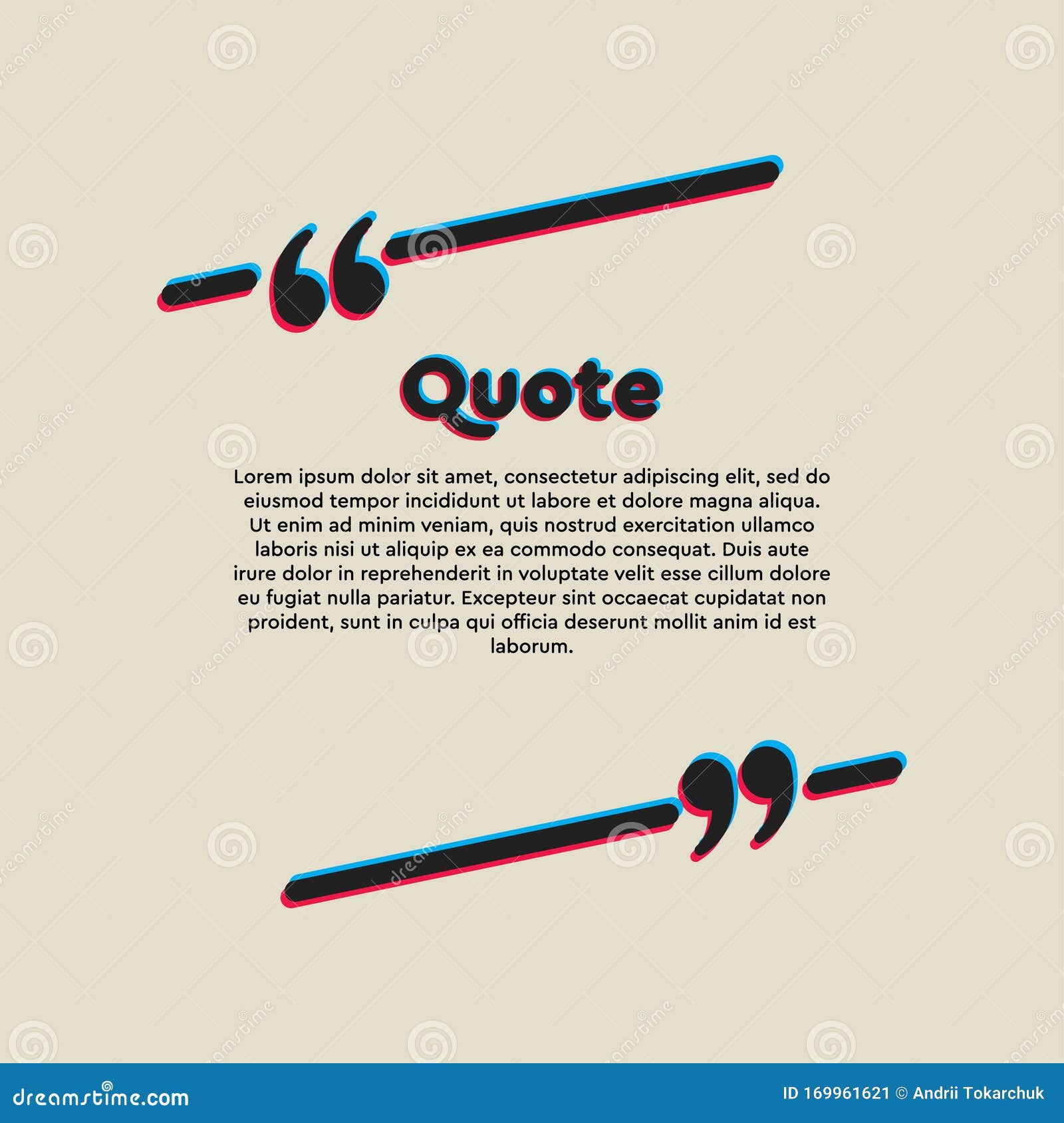 Vector Template a Creative Quote Bracket Bubble Stock Vector ...
