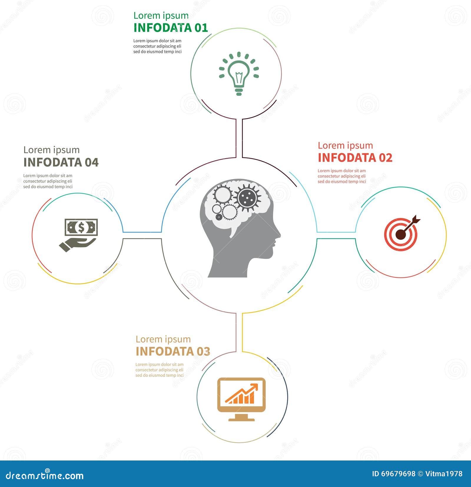 Vector Template for Cycle Diagram, Graph, Presentation and Round Chart ...