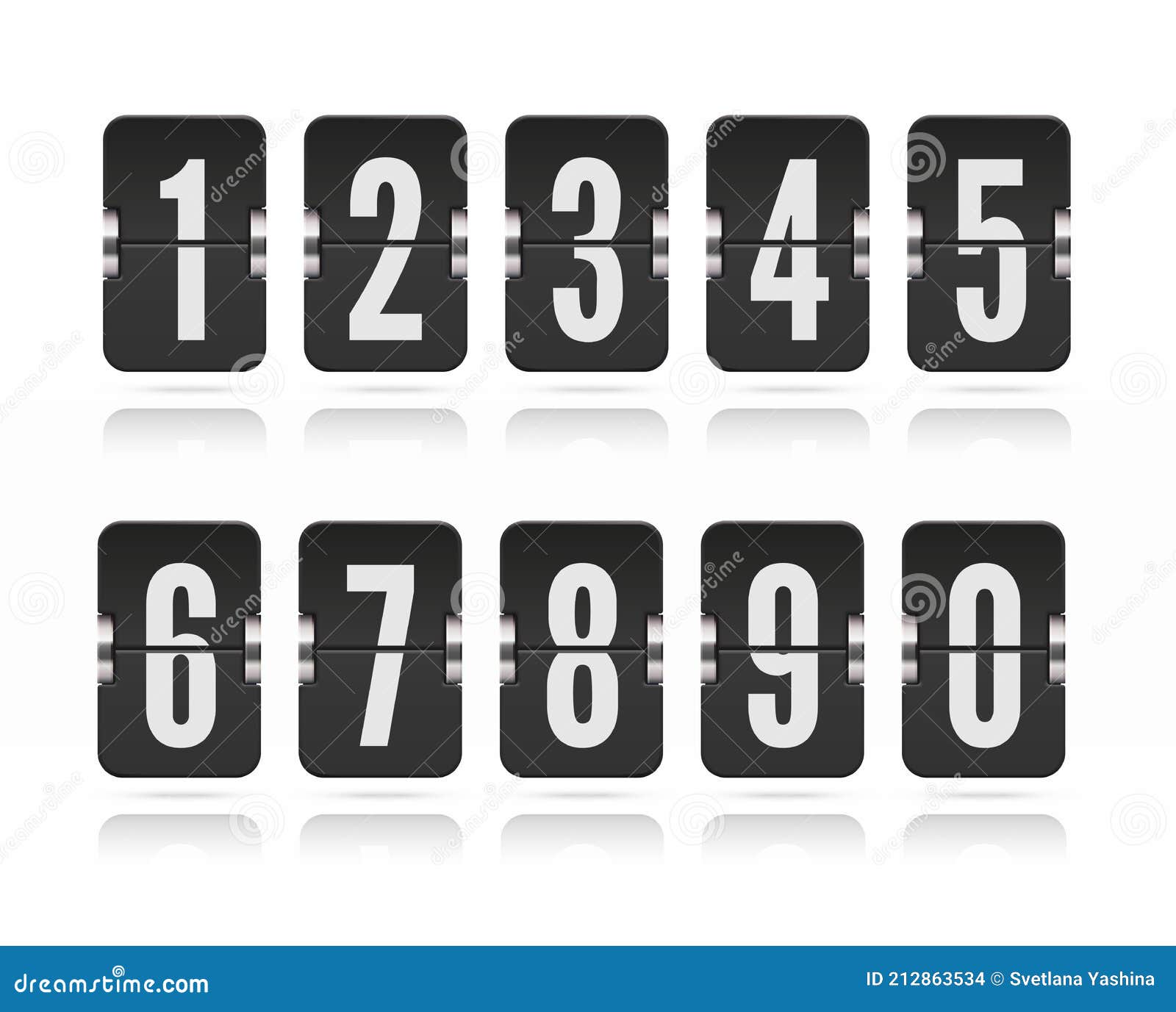 Black Countdown Timer With White Numbers Isolated On Transparent ...