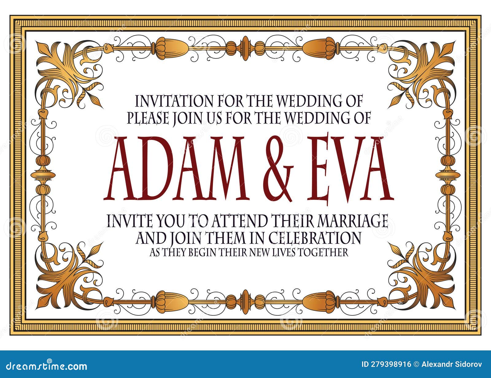 Vector Template Flyer, Invitations or Greeting Card Stock Vector ...