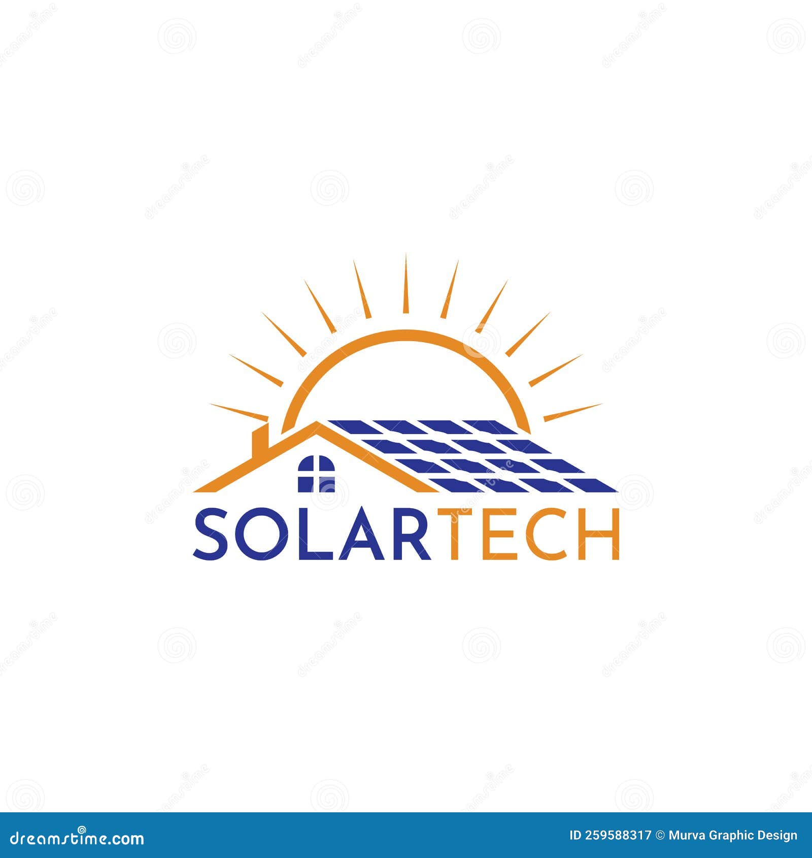 Solar Tech Logo Template Vector. Stock Vector - Illustration of ...