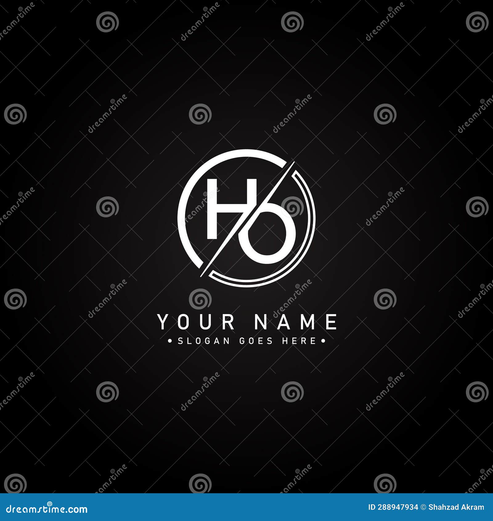 Vector Template for Initial Letter HO Logo - Elegant Monogram Logo for ...